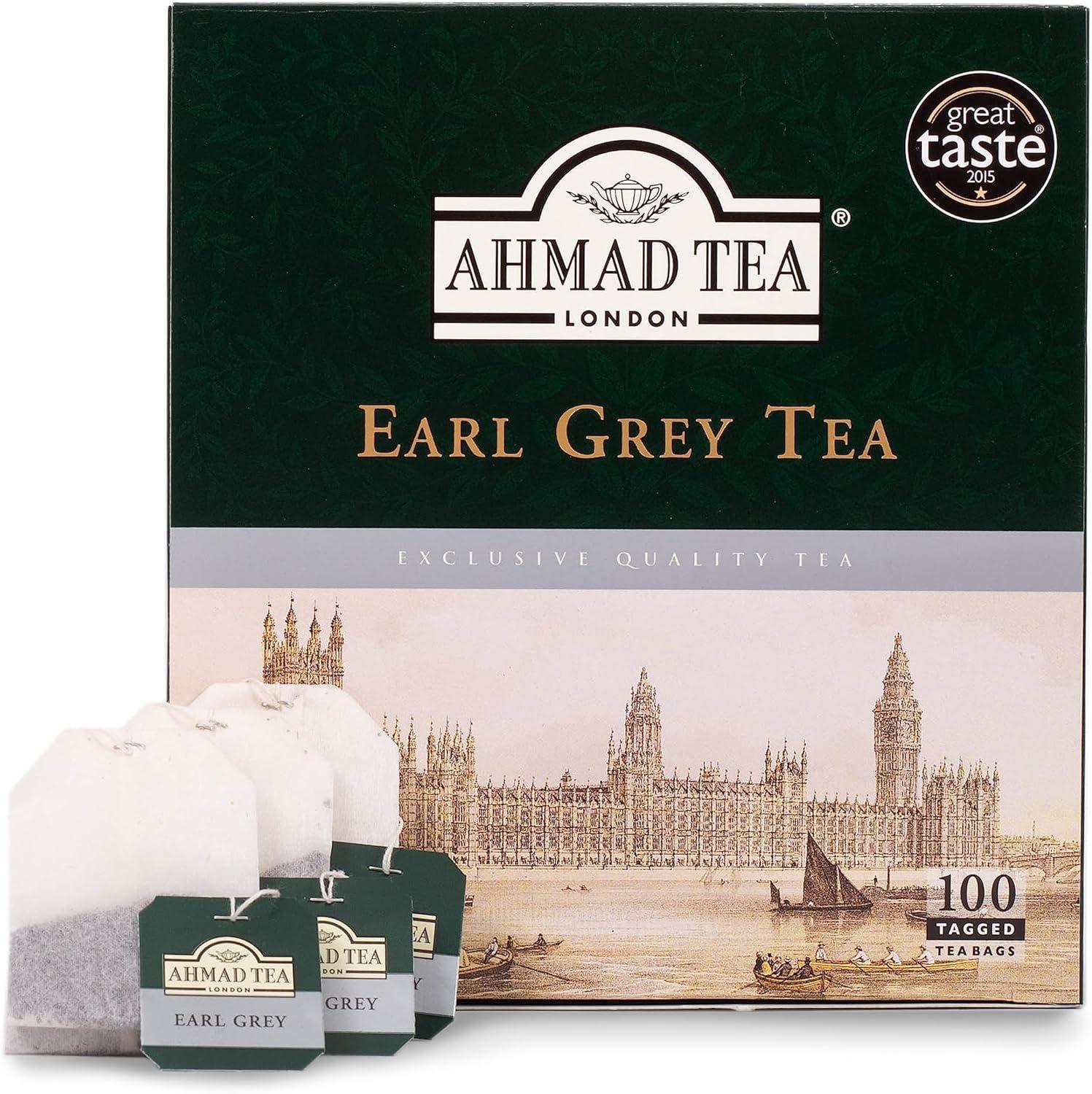 Ahmad Tea Earl Grey Tea | Black Tea - 100 Teabags | Buy Now with ...