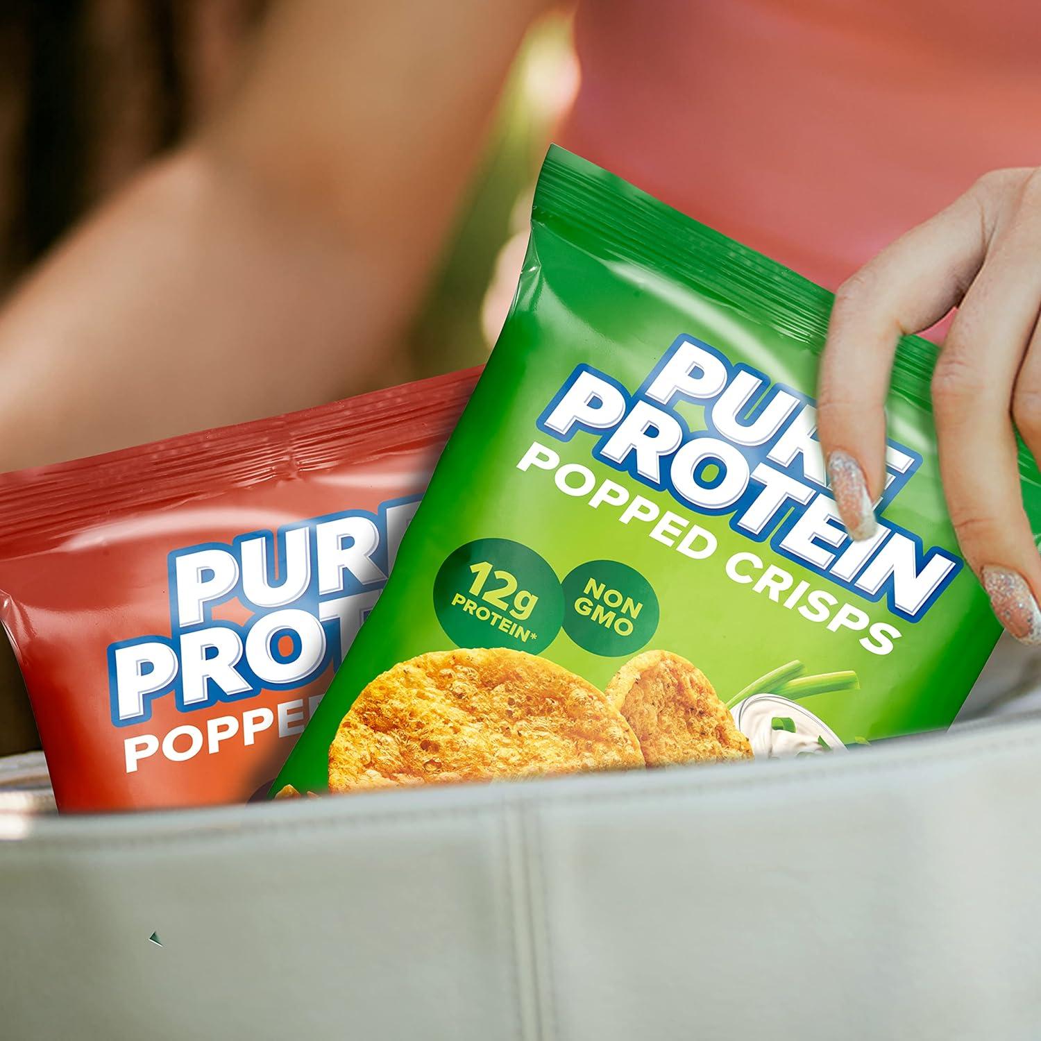 Pure Protein Popped Crisps Variety Pack - Hickory Barbecue & Sour Cream ...