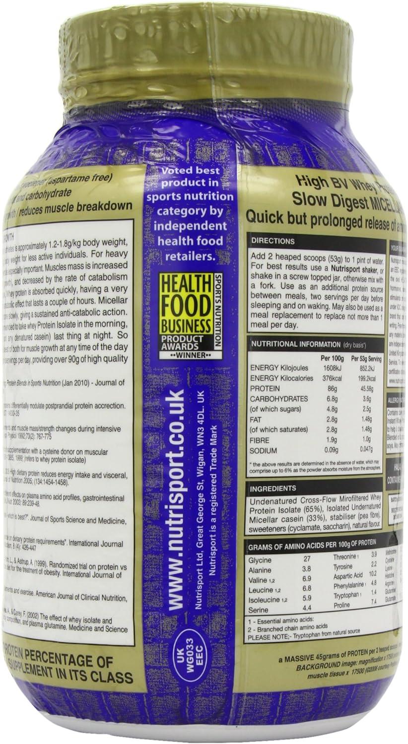 Nutrisport 90+ Protein 908g Banana - High-Quality Protein Supplement ...