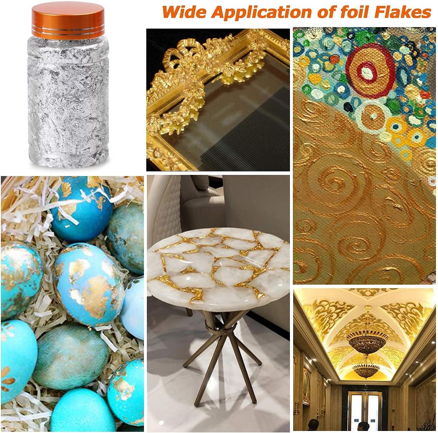 Gilding Flakes Set - Metallic Gold Foil for Resin, Jewelry, Nails, Art ...