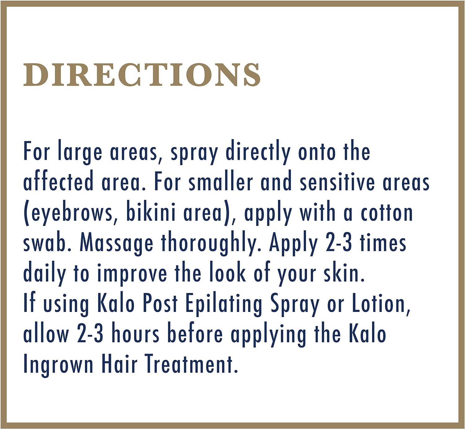 Kalo Ingrown Hair Treatment 4oz/120mls | Buy Now with Express ...