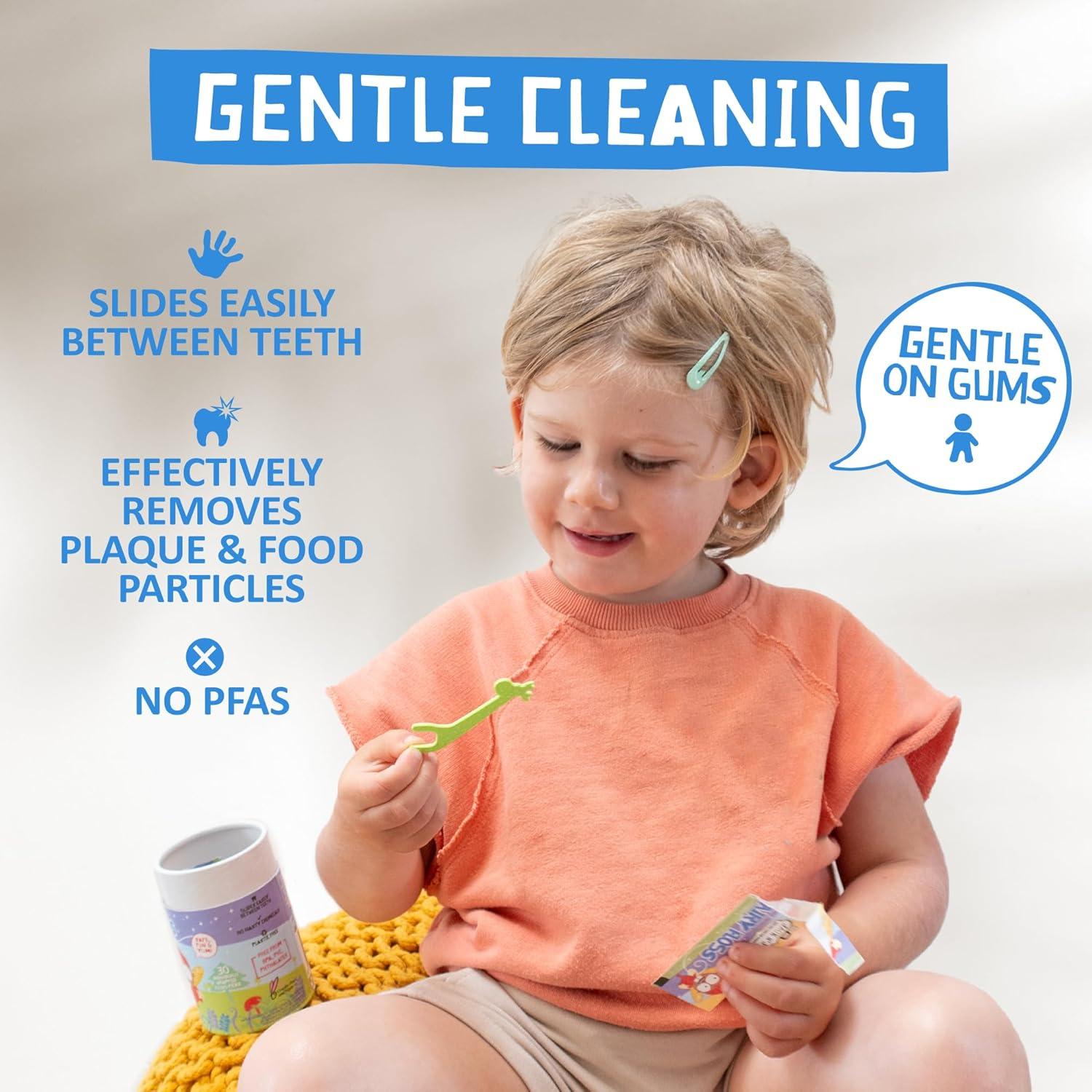 Jack N' Jill Kids Fairy Floss - Eco-Friendly Giraffe Handle Floss - 30 ...