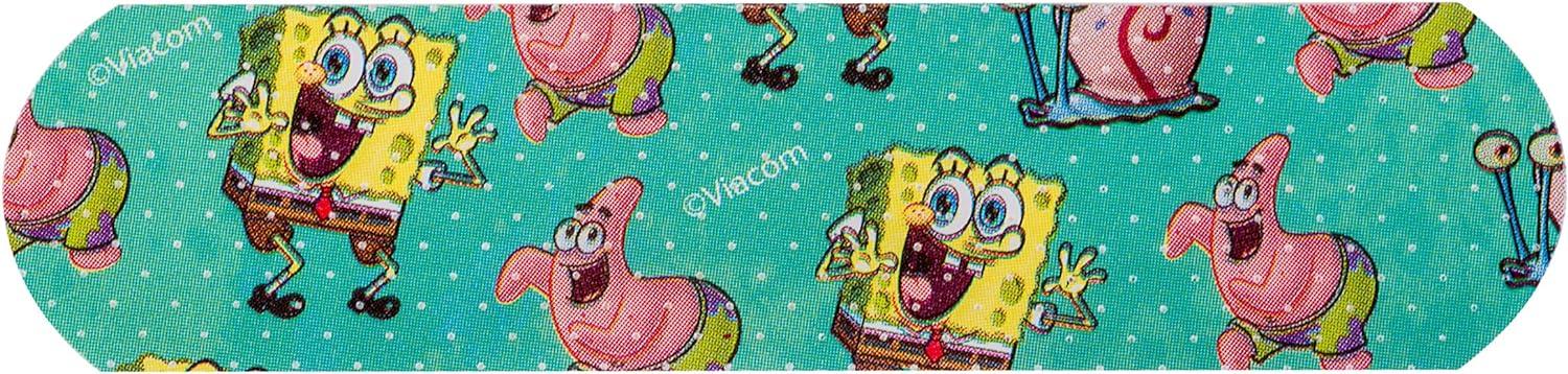 Spongebob Adhesive Bandages for Kids - Sterile Stat-Strip 100 Count Box ...