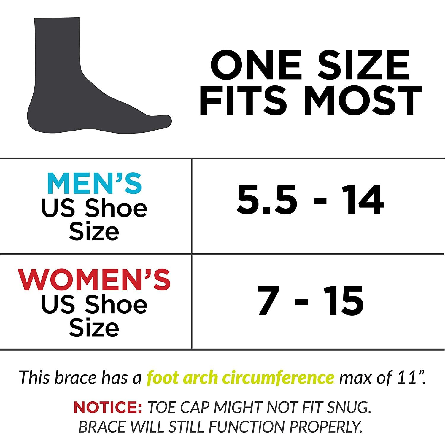 BraceAbility Turf Toe Brace for Right Foot - Support Splint with Straps ...