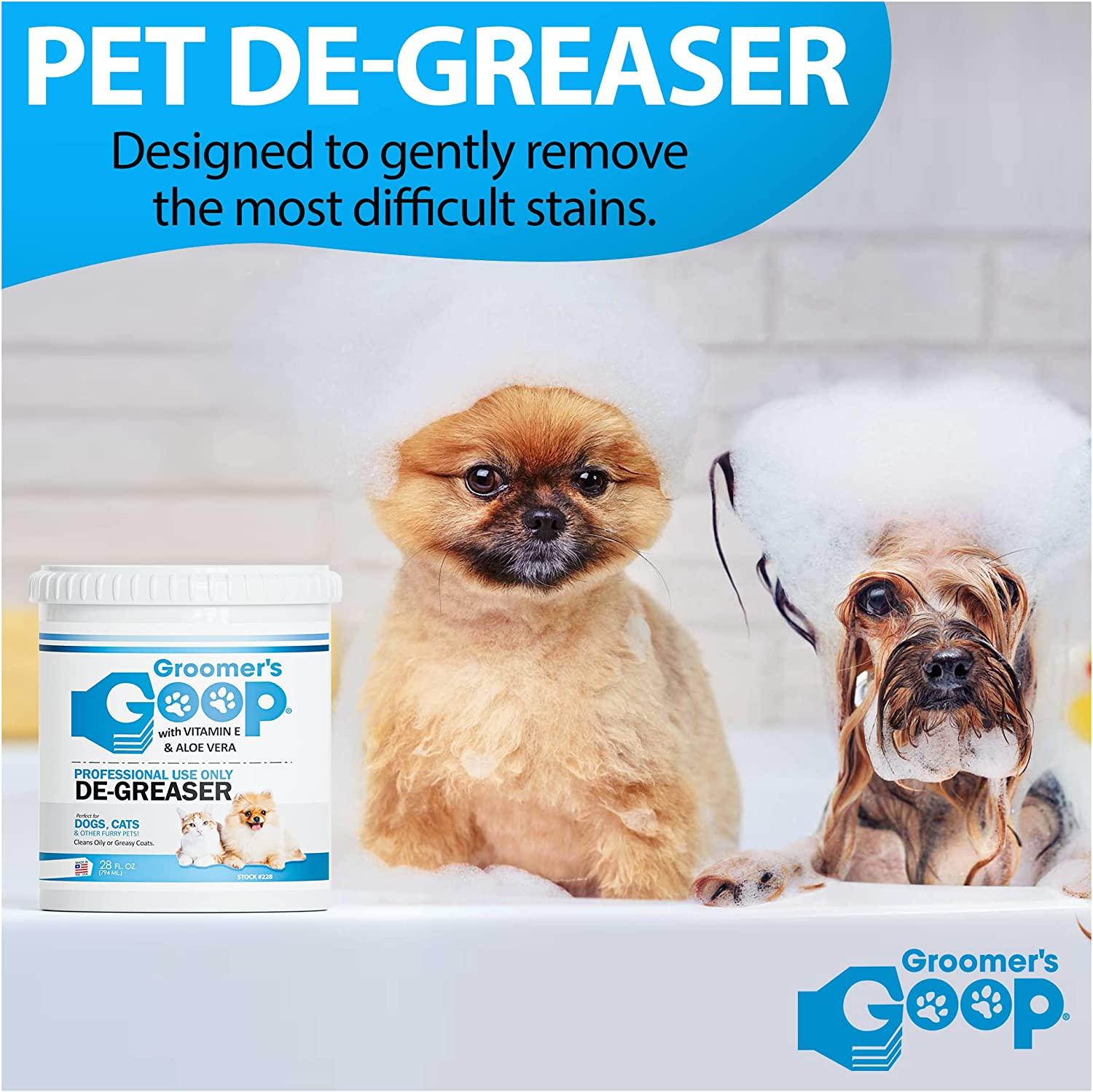 Groomer's GOOP Pet De-Greaser with Vitamin E and Aloe Vera - 28oz - Oil ...