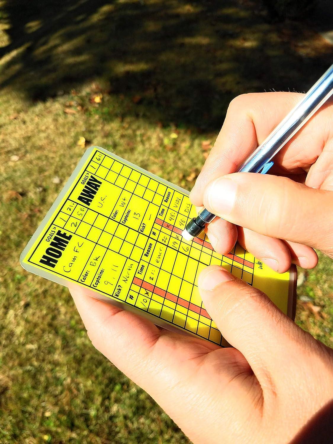 Set of 2 Soccer Referee Write-on Game Record Cards | Buy Now with ...