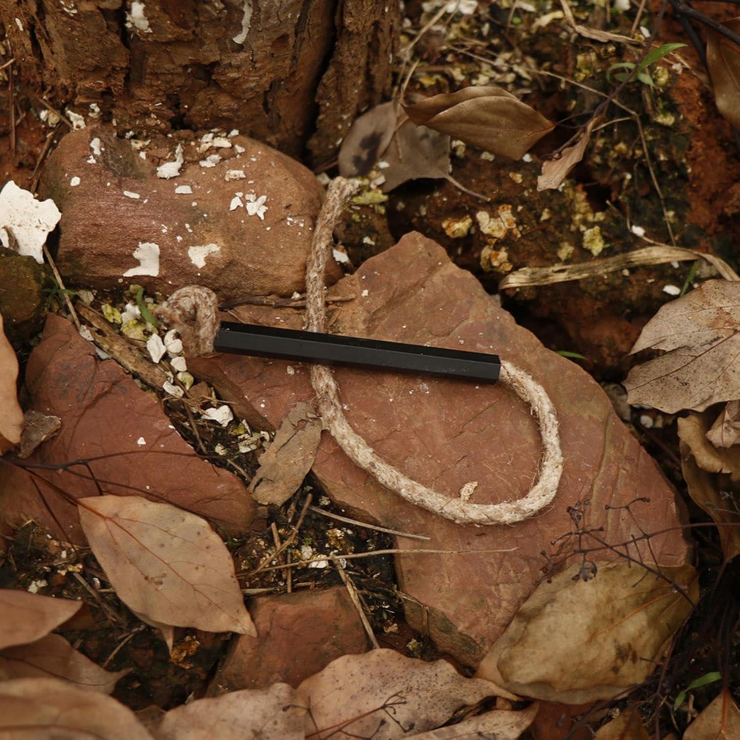 Aluminum Fire Starter Rope - Waterproof Hemp Wick for Campfire Grill ...