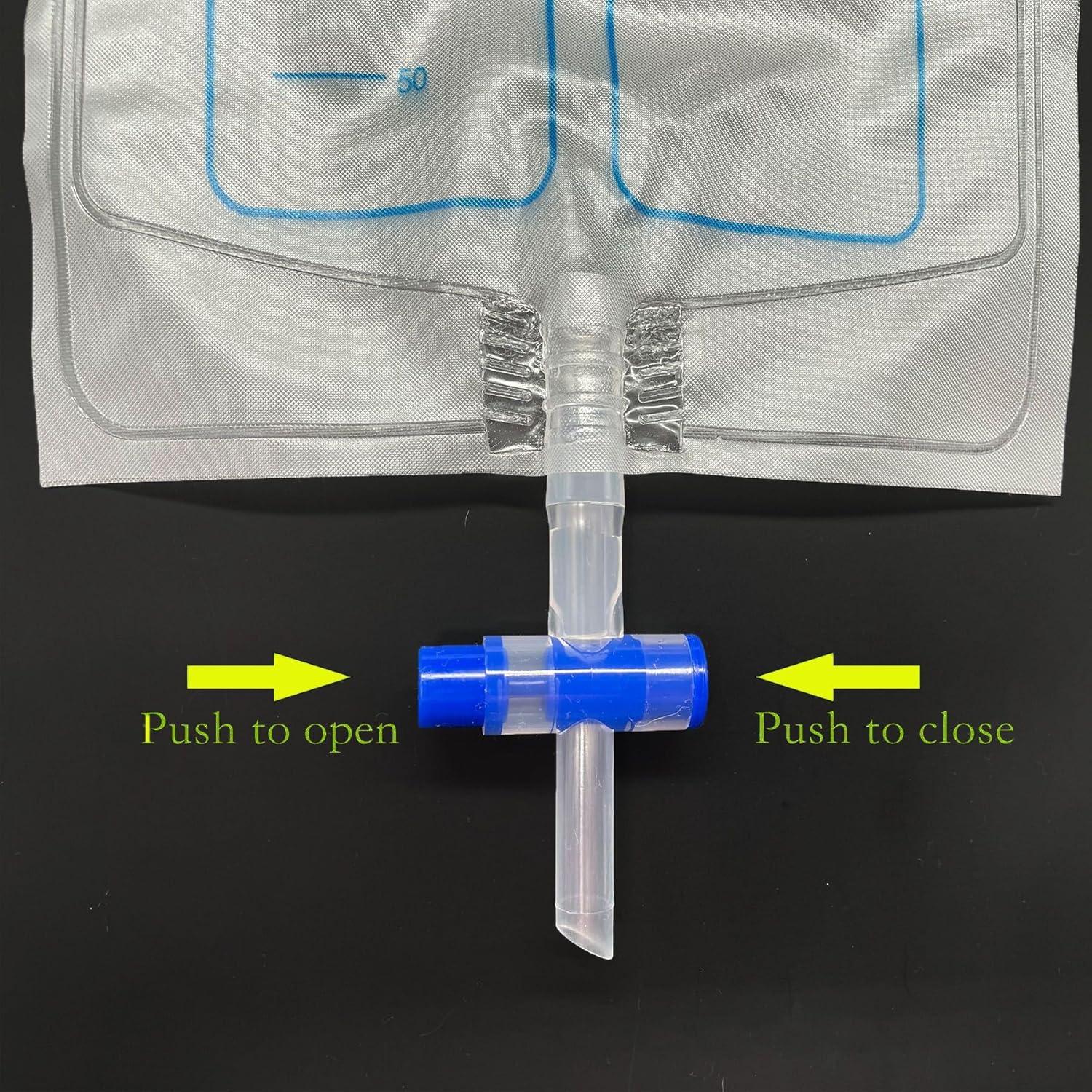 Reusable Urine Leg Bag for Men | Complete Drainage Collection System with 2 Portable Silicone ...