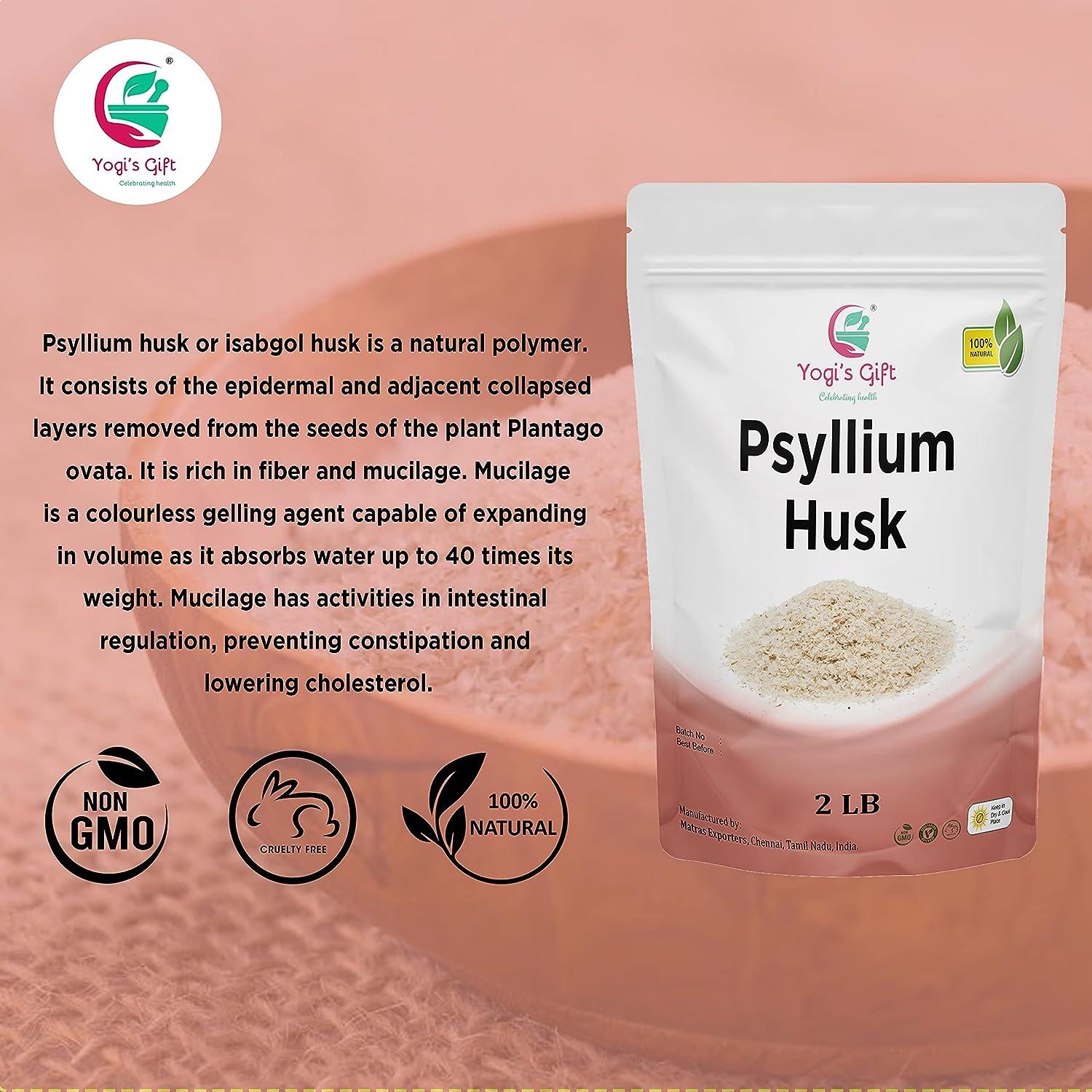 Psyllium Husk Whole 2 Lb - Soluble Fiber Supplement for Keto ...