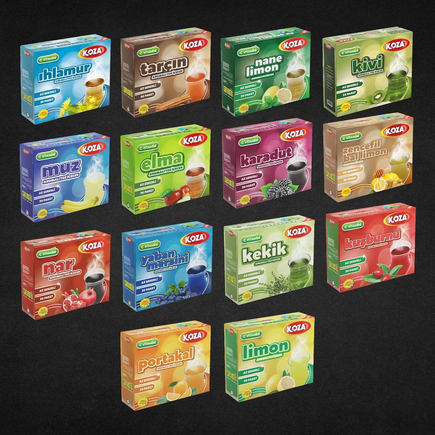 Koza Instant Cocoa Beverage Powder Sticks - 16 Pack | Turkish Drinking ...