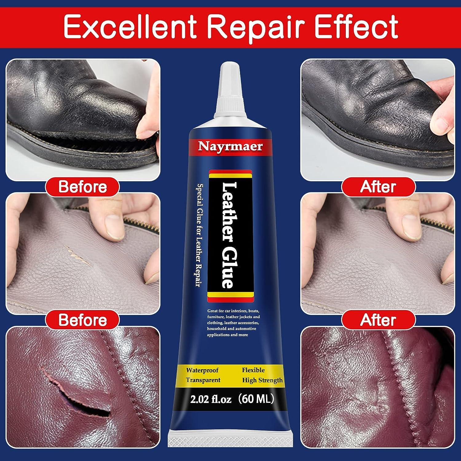 Nayrmaer Leather & Fabric Glue | Permanent, Clear & Washable | Ideal ...
