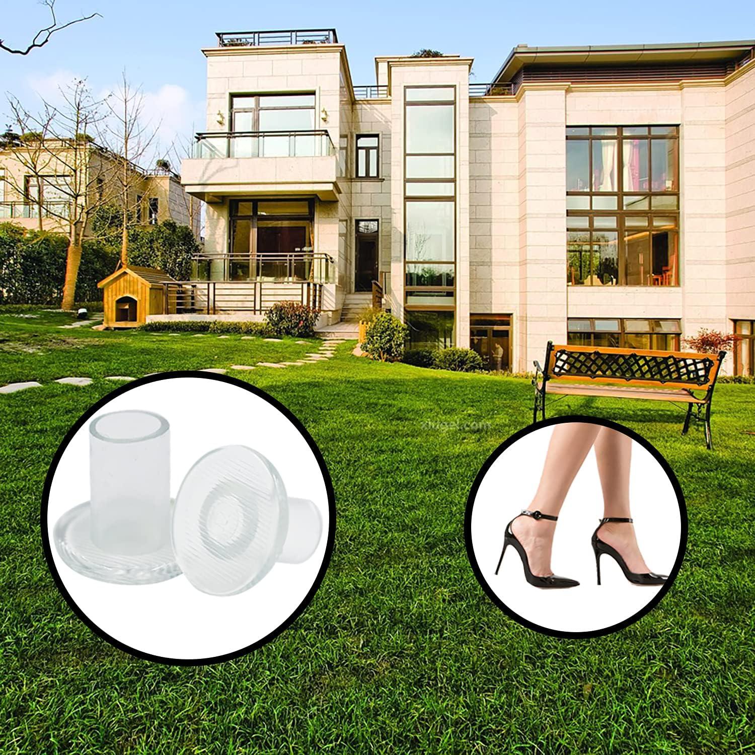 3 Pairs Clear High Heel Protectors | Anti-Slip Rubber Stoppers for ...