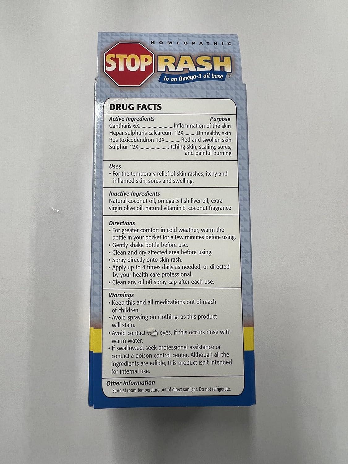 Buy Seagate Homeopathic Stop Rash Skin Relief Spray 2 Fl Oz - 2 Pack ...