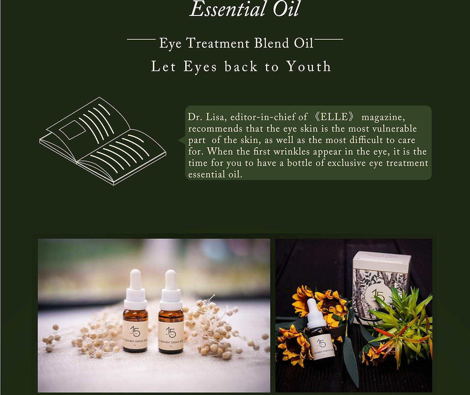 15 Essentials Eye Treatment Essence Blend for Puffiness, Dark Circles ...