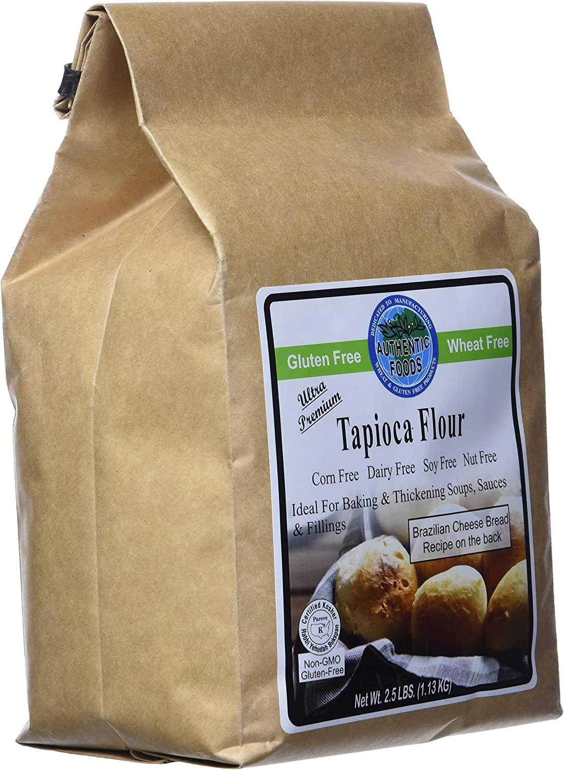 Authentic Foods Tapioca Flour 2.5 lb - Gluten-Free Tapioca Starch (Pack ...