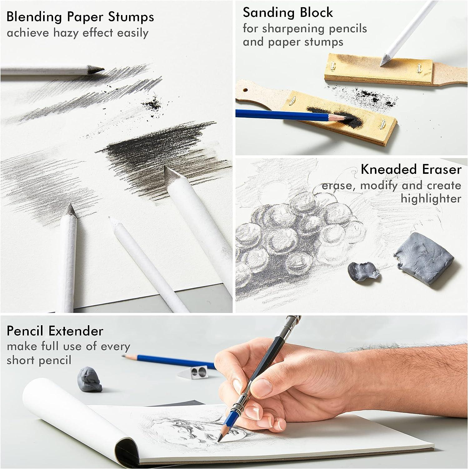 Shuttle Art 103 Pack Drawing Kit: Sketching & Drawing Set with Colored ...