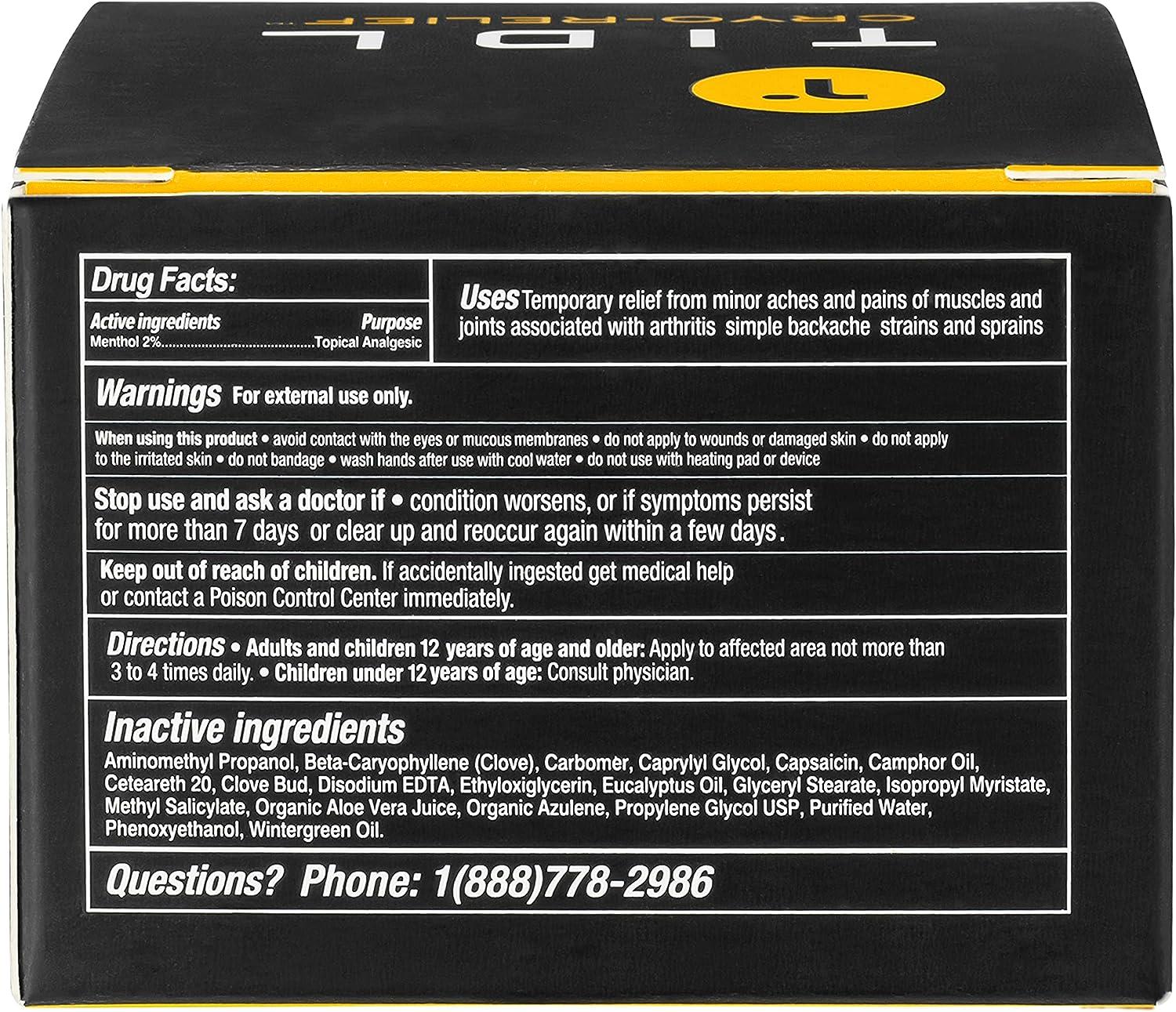 TIDL Plant Powered Cryotherapy Spray & Cream Set for Post-Workout ...