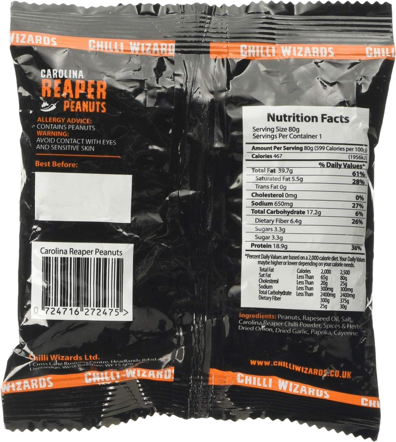 Carolina Reaper Peanuts - Hot as Hell Seasoned Peanuts 80g | Buy Now ...