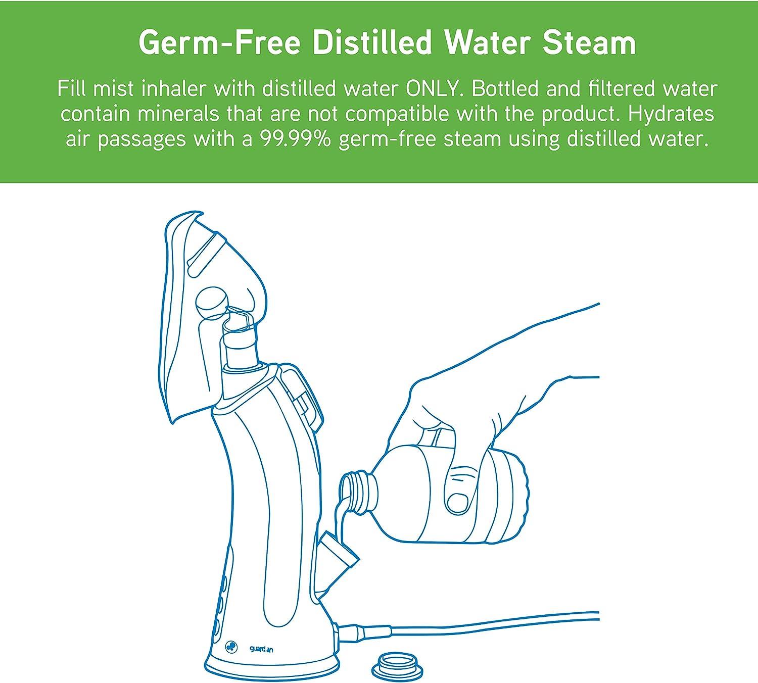 Pure Guardian MST55 Portable Warm Mist Steam Inhaler with Essential Oil ...