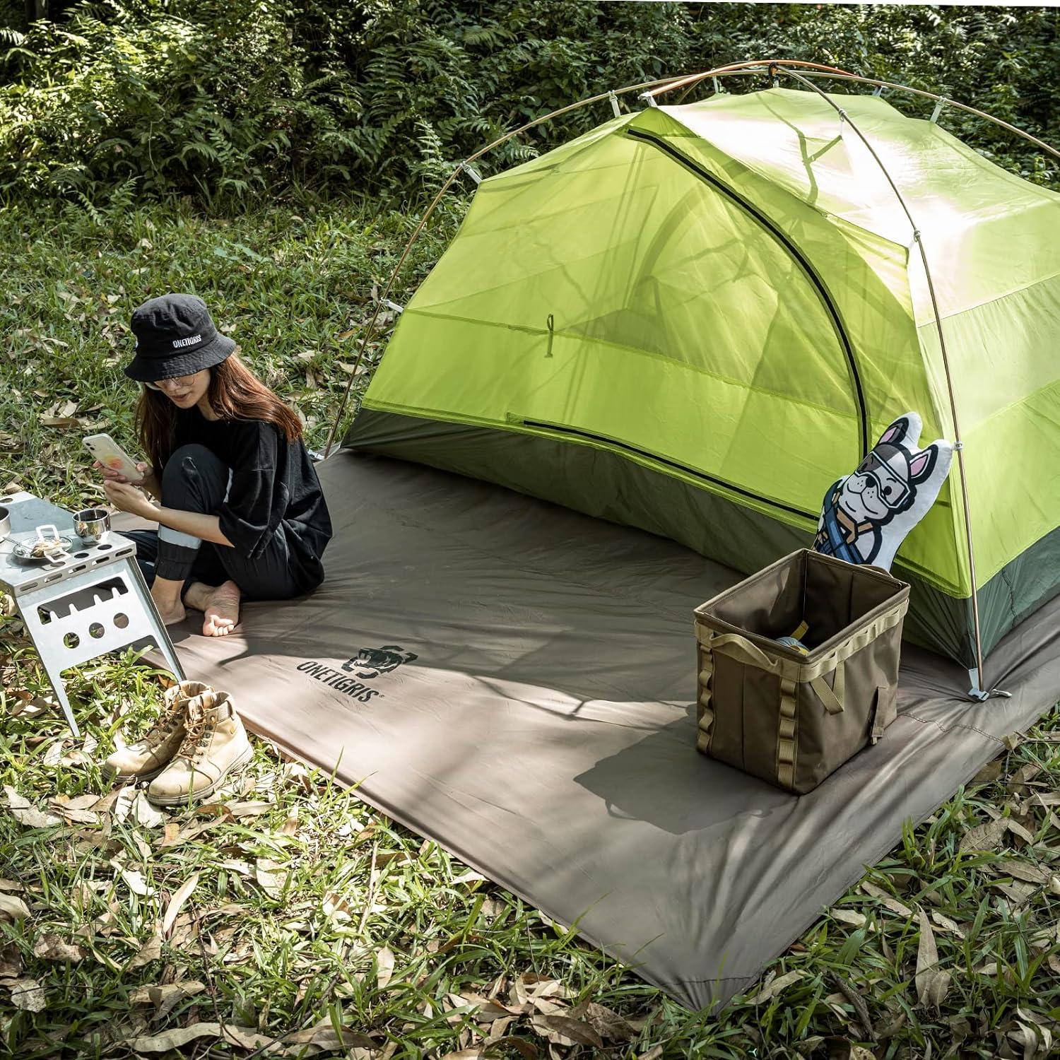 OneTigris 94x94 Large Waterproof Camping Tarp: Lightweight ...