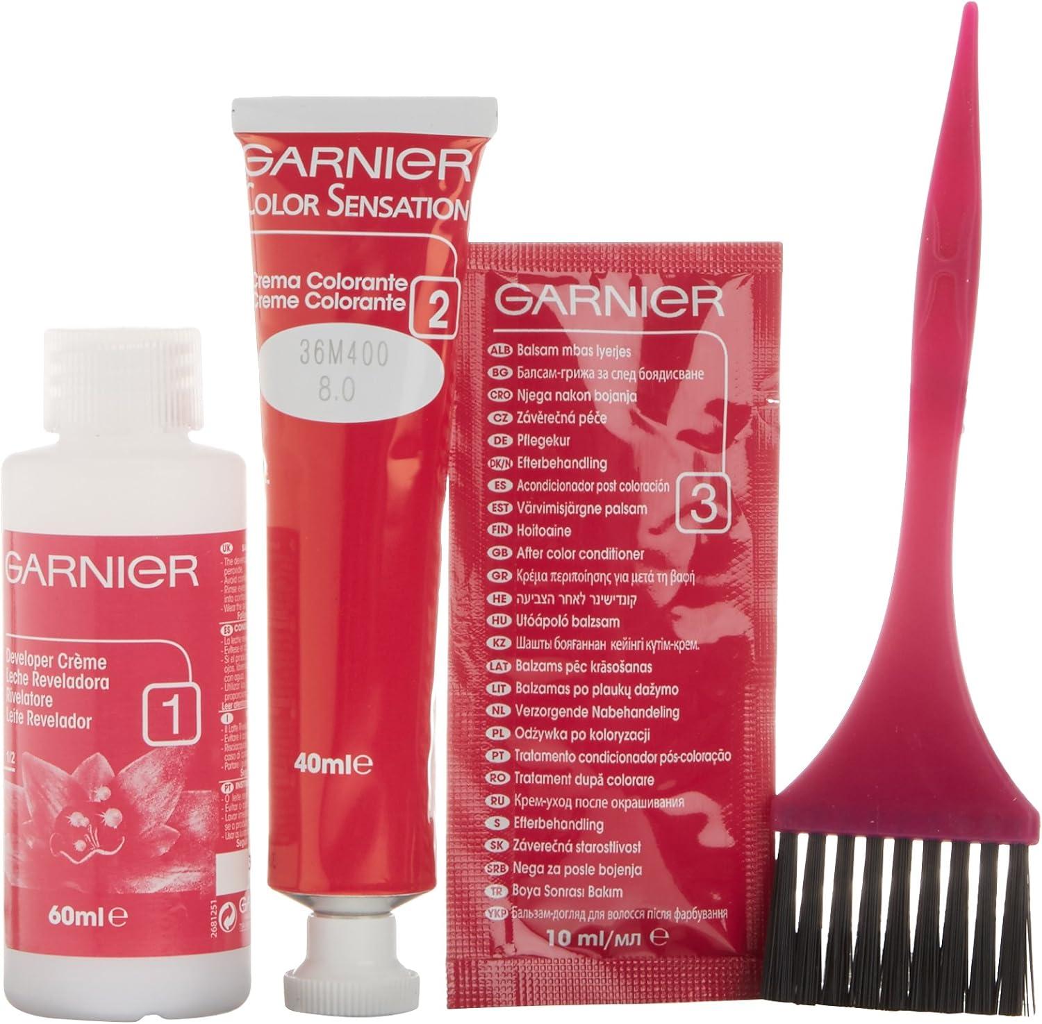 Garnier Color Sensation 8.0 Luminous Blonde Permanent Hair Colour | Buy ...