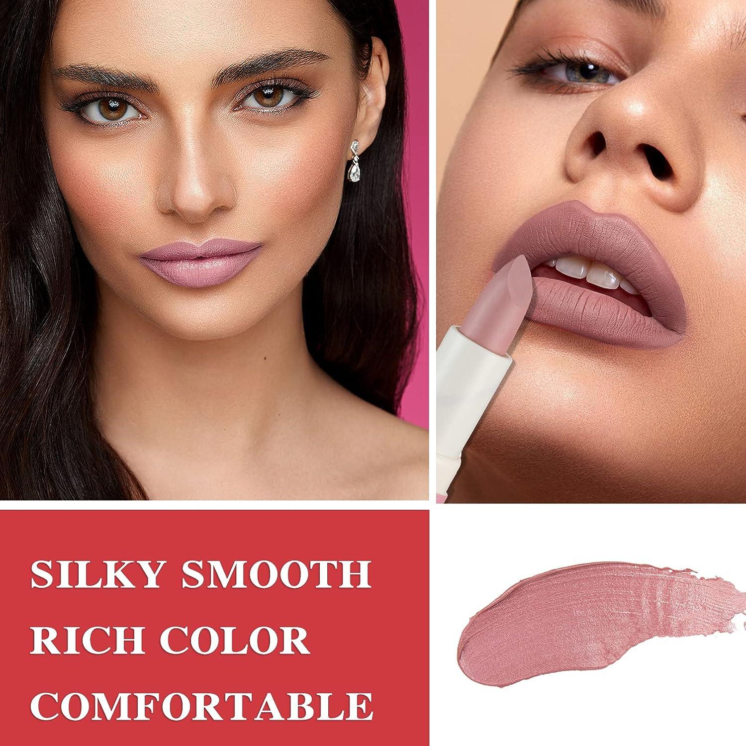 Matte Nude Lipstick Nude Paper Tube Nude Matte Lipsticks for Women Bold ...