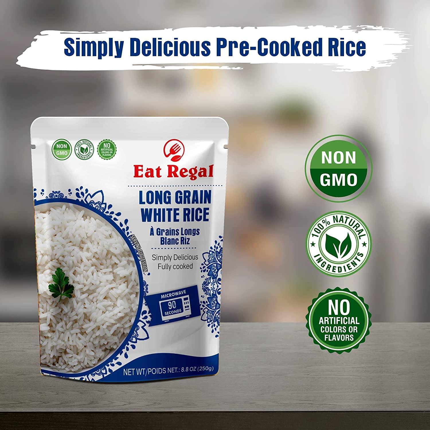 Regal Long-Grain White Rice in Hood & Tray - Ready to Eat in 90 Seconds ...