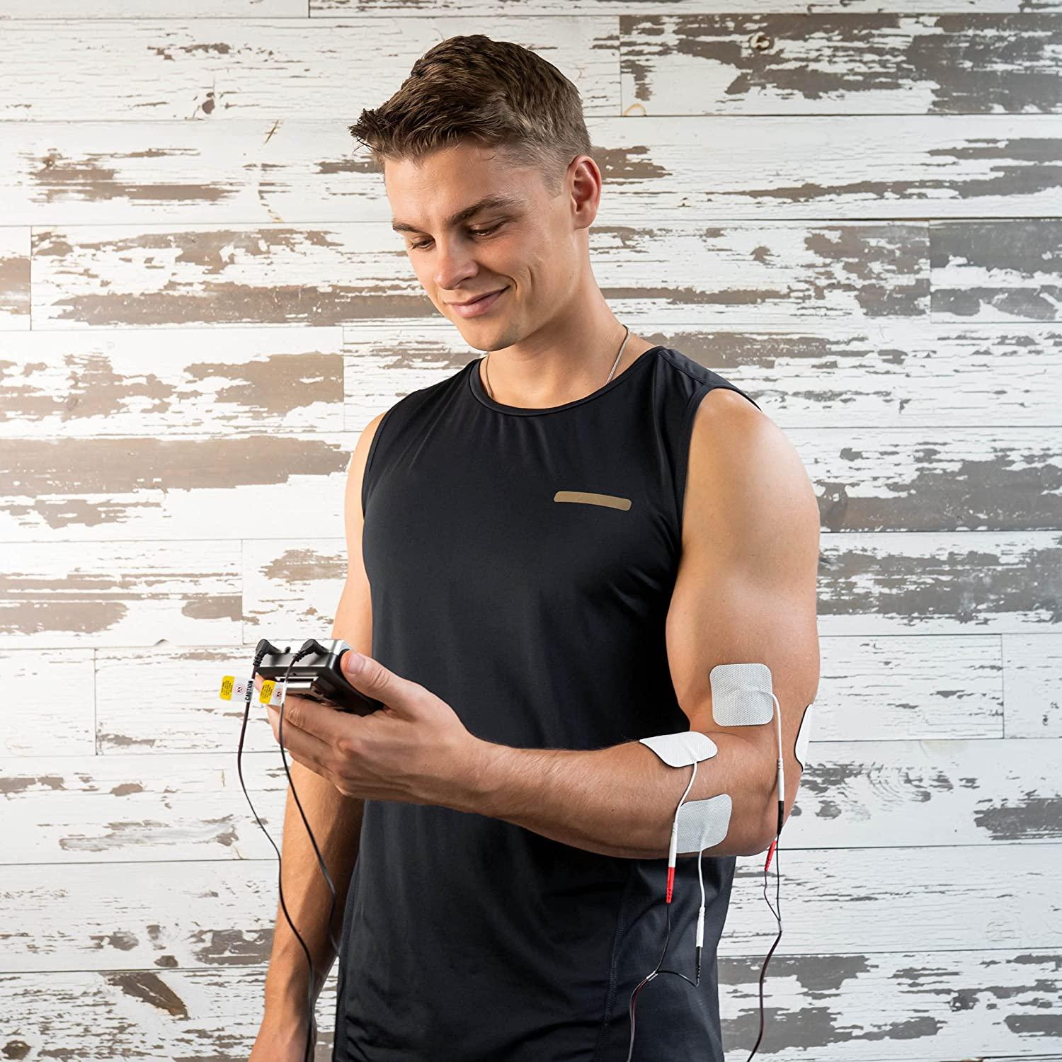 Roscoe Medical 4-Channel TENS Unit and EMS Muscle Stimulator for Pain ...