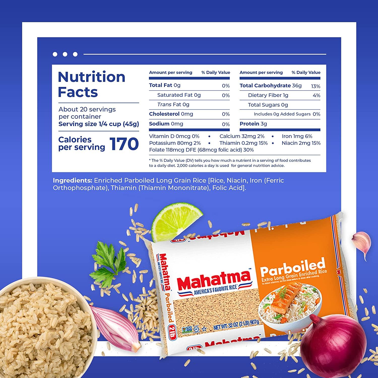 Mahatma Extra Long Grain Enriched Parboiled Gold Rice - 32oz Bulk Bag ...