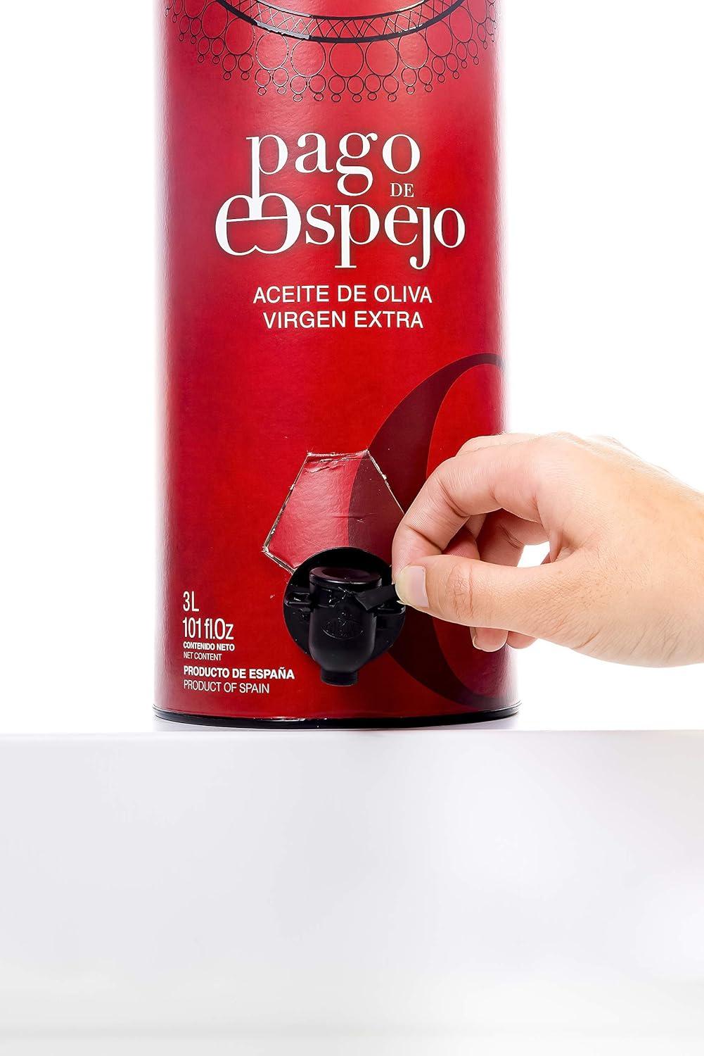 Pago de Espejo - Premium Picual Extra Virgin Olive Oil 3L Dispenser | Gourmet Olive Oil from Ja ...