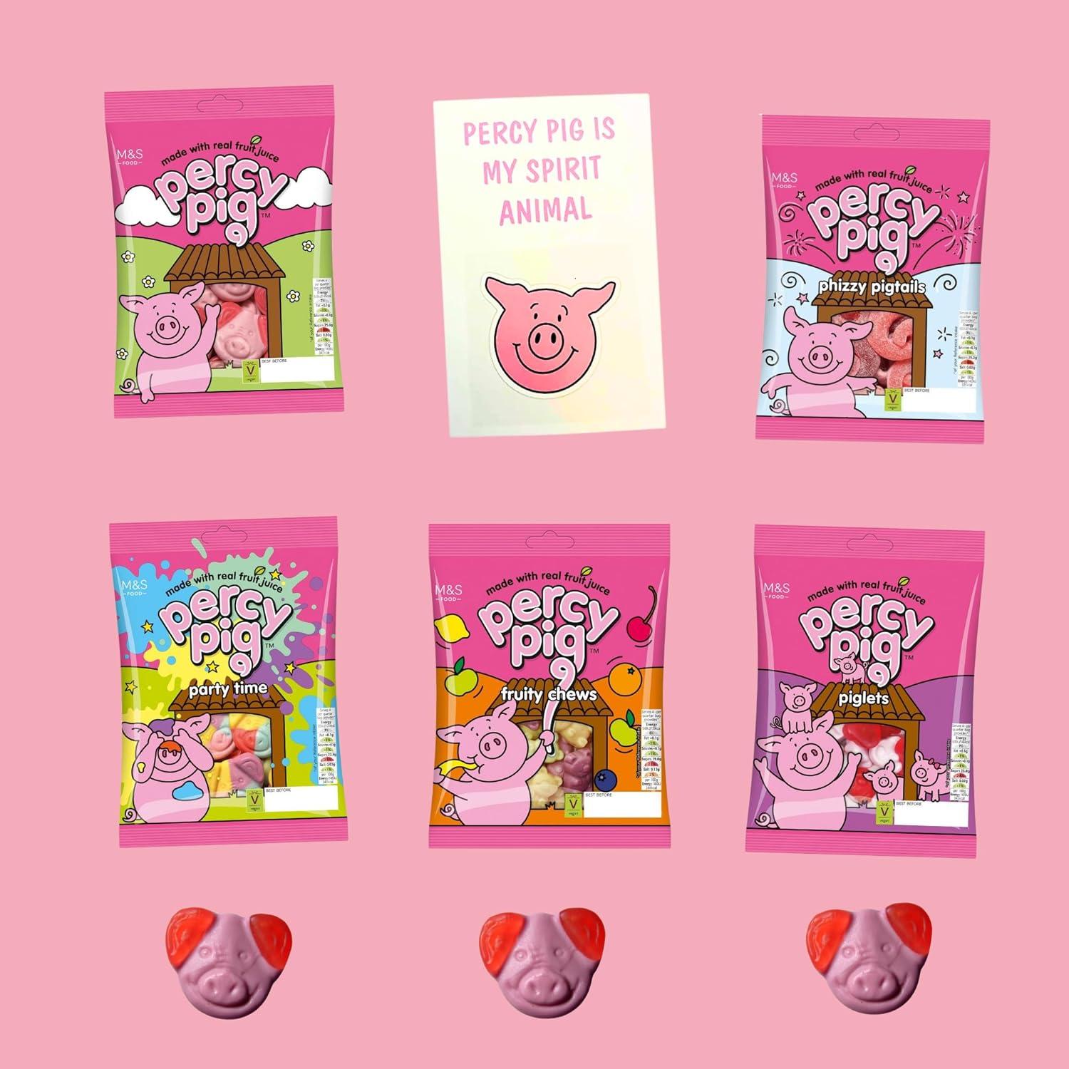 Percy Pig Sweets Gift Box Hamper | Percy Pig Fruit Gums | Pigtails ...