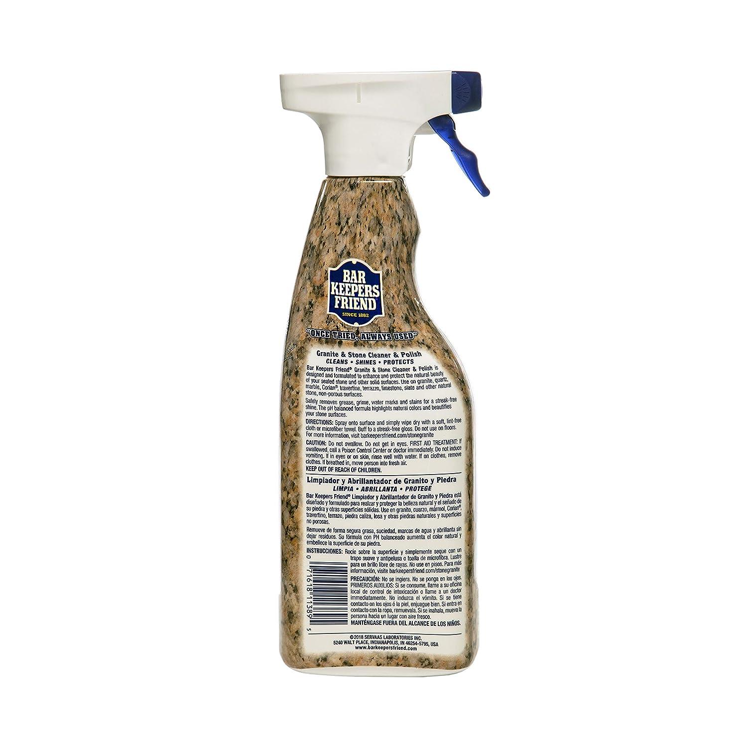Bar Keepers Friend Granite & Stone Cleaner & Polish (25.4 oz) - Natural ...