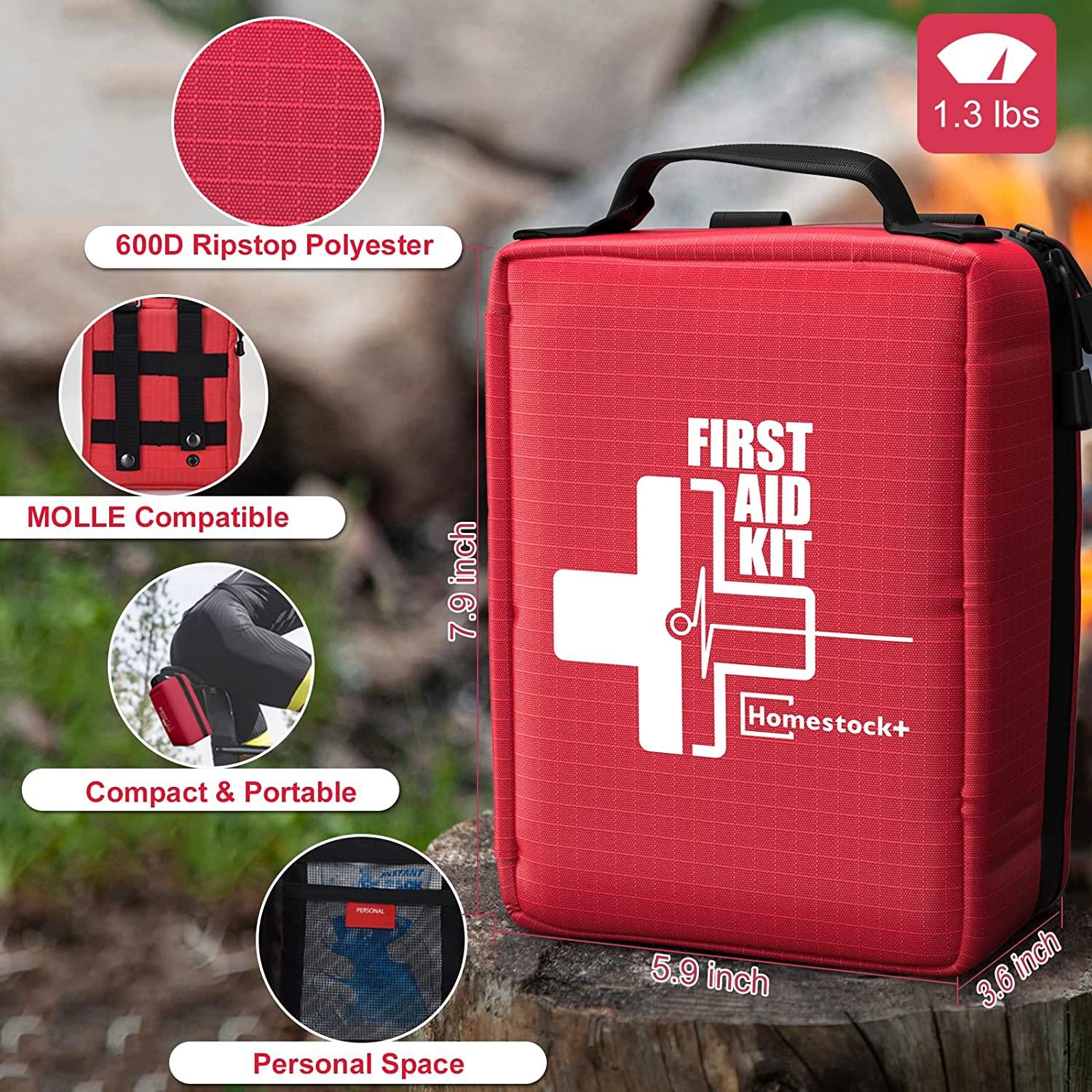 Medium First Aid Trauma Kit with Molle System for Car, Hiking ...