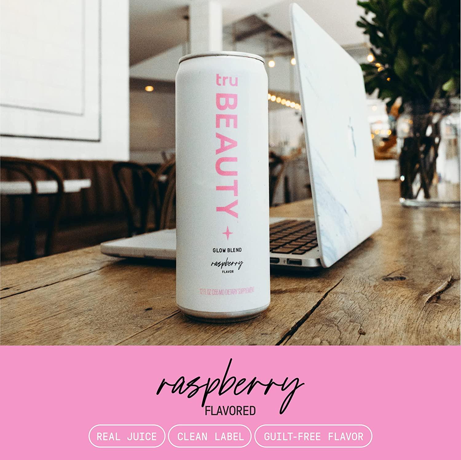 Tru Beauty Sparkling Water 12-Pack: Liquid Collagen Peptides with ...