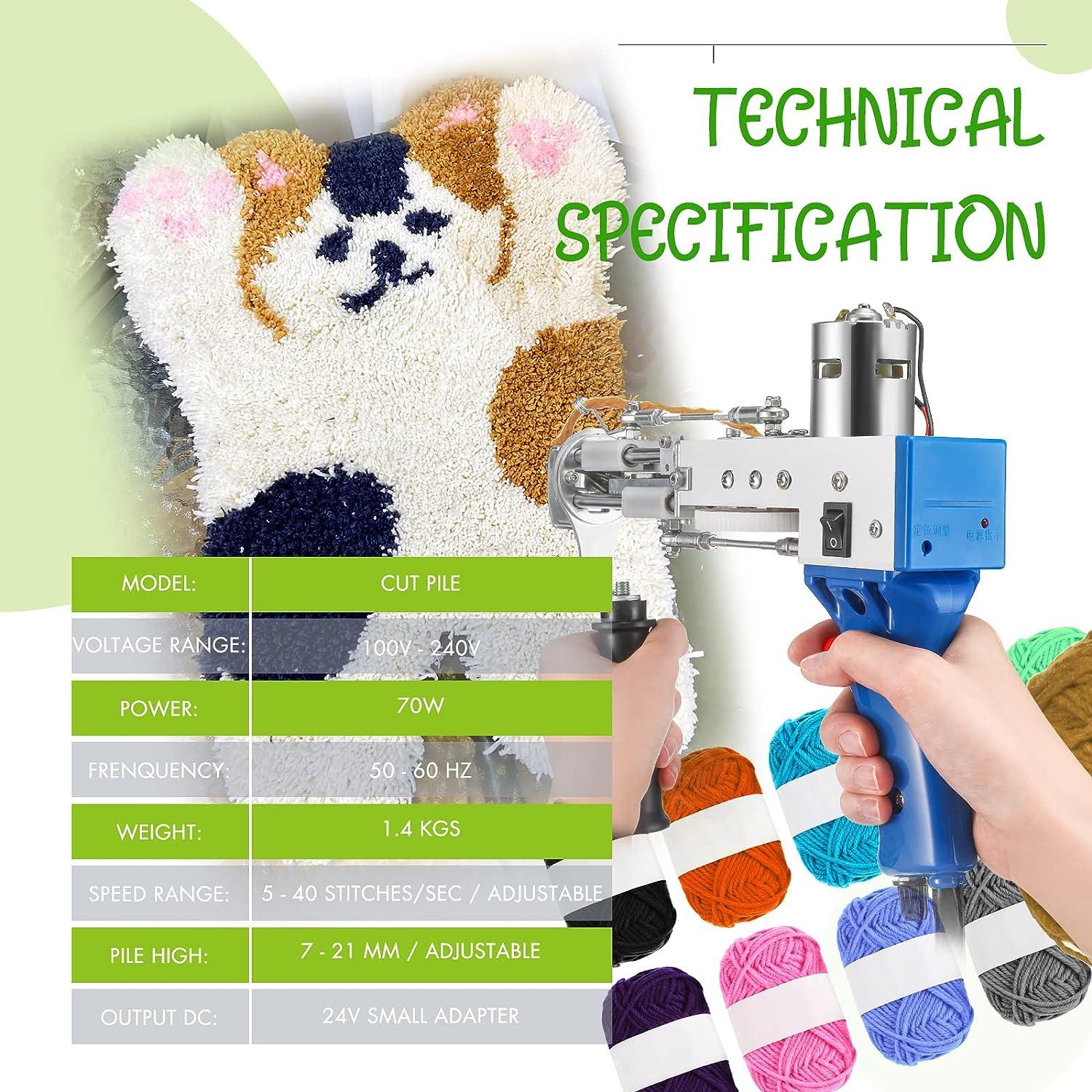 Tufting Gun Kit Cut Pile Rug Tufting Gun Electric Carpet Weaving ...