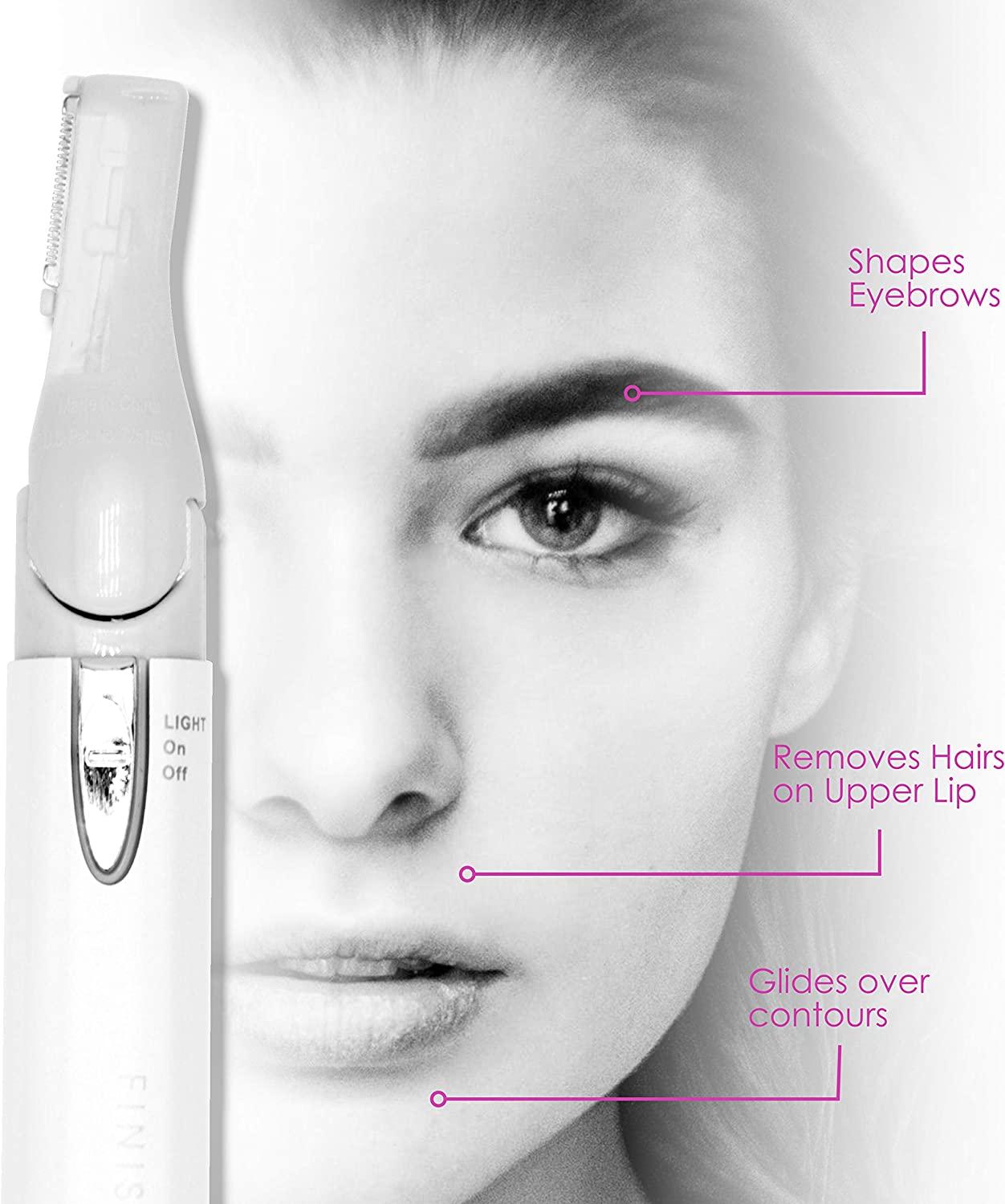 Finishing Touch Diamond Hair Remover with Light-Up Deluxe Mirror - E ...