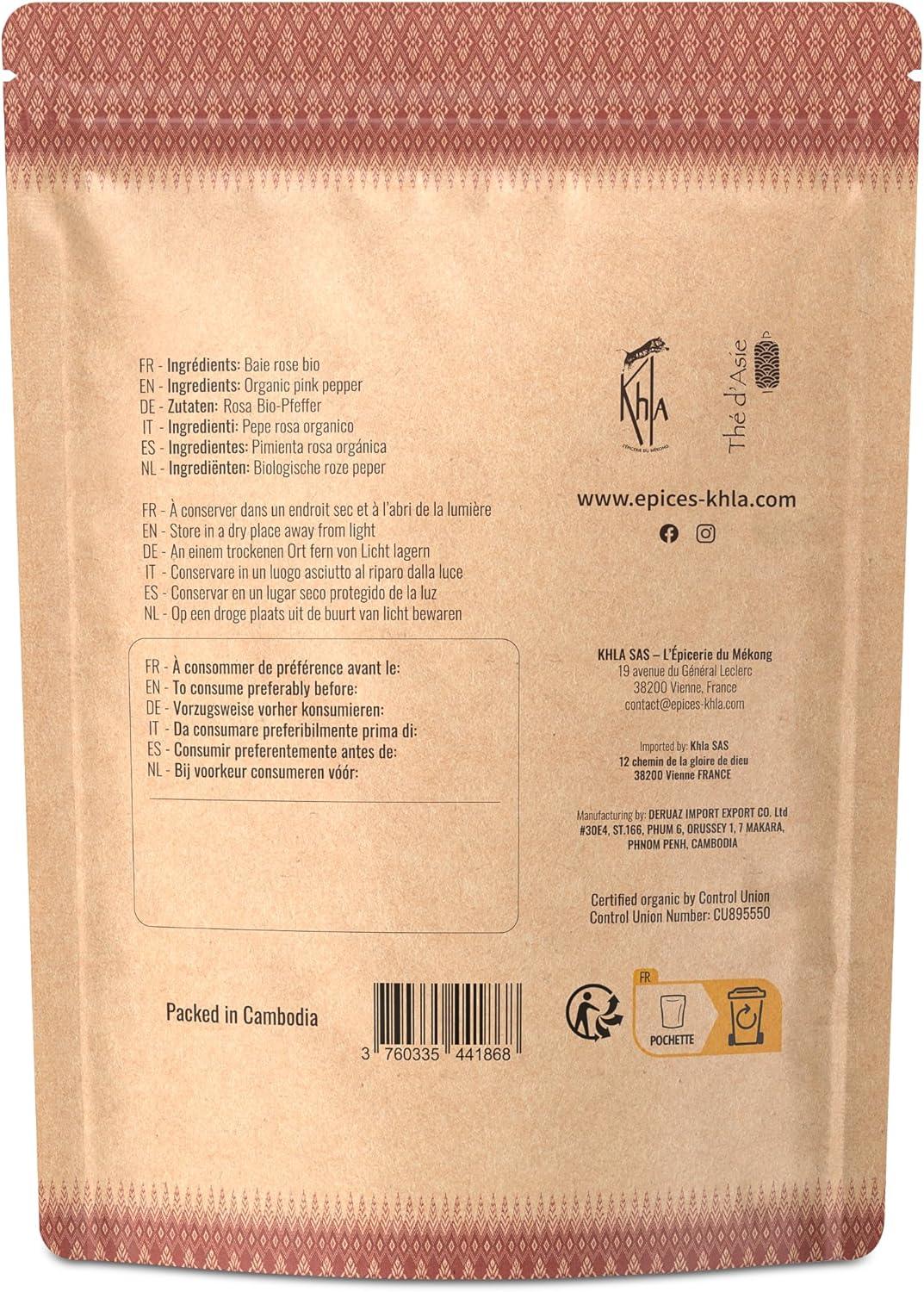 Khla - Baies Roses de Madagascar 60 g - Certifi es Bio - Baies Enti res ...