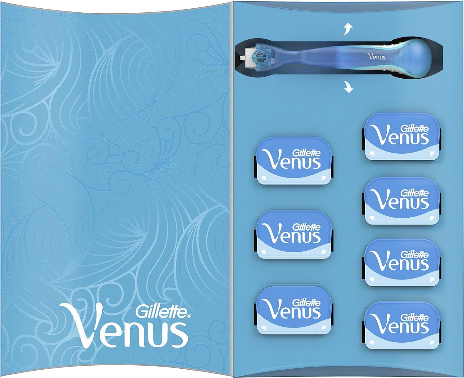 Gillette Venus Embrace Sensitive Razor for Women + 7 Refill Blades ...