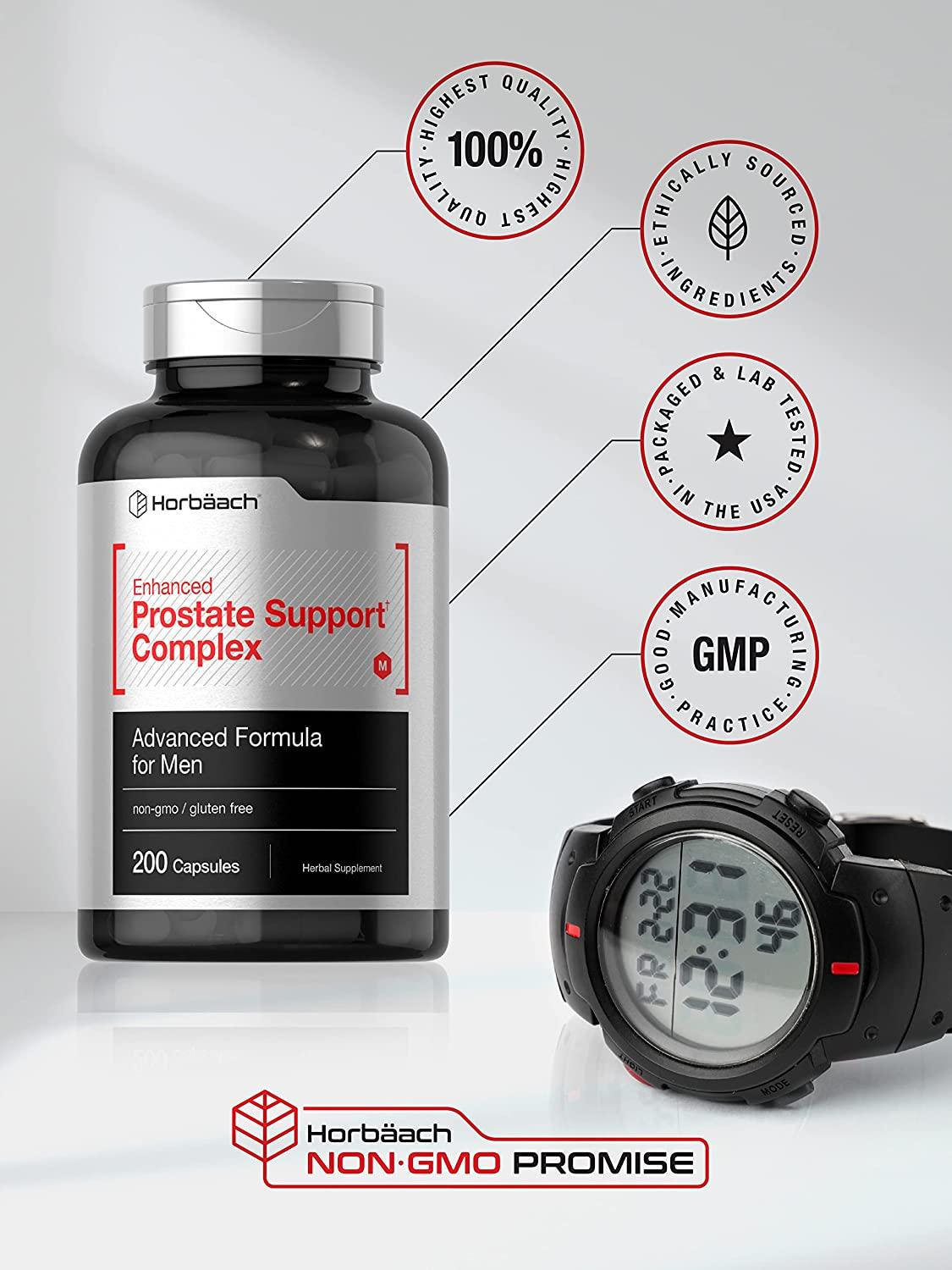 Prostate Health Complex for Men | 200 Capsules | Herbal Supplement ...