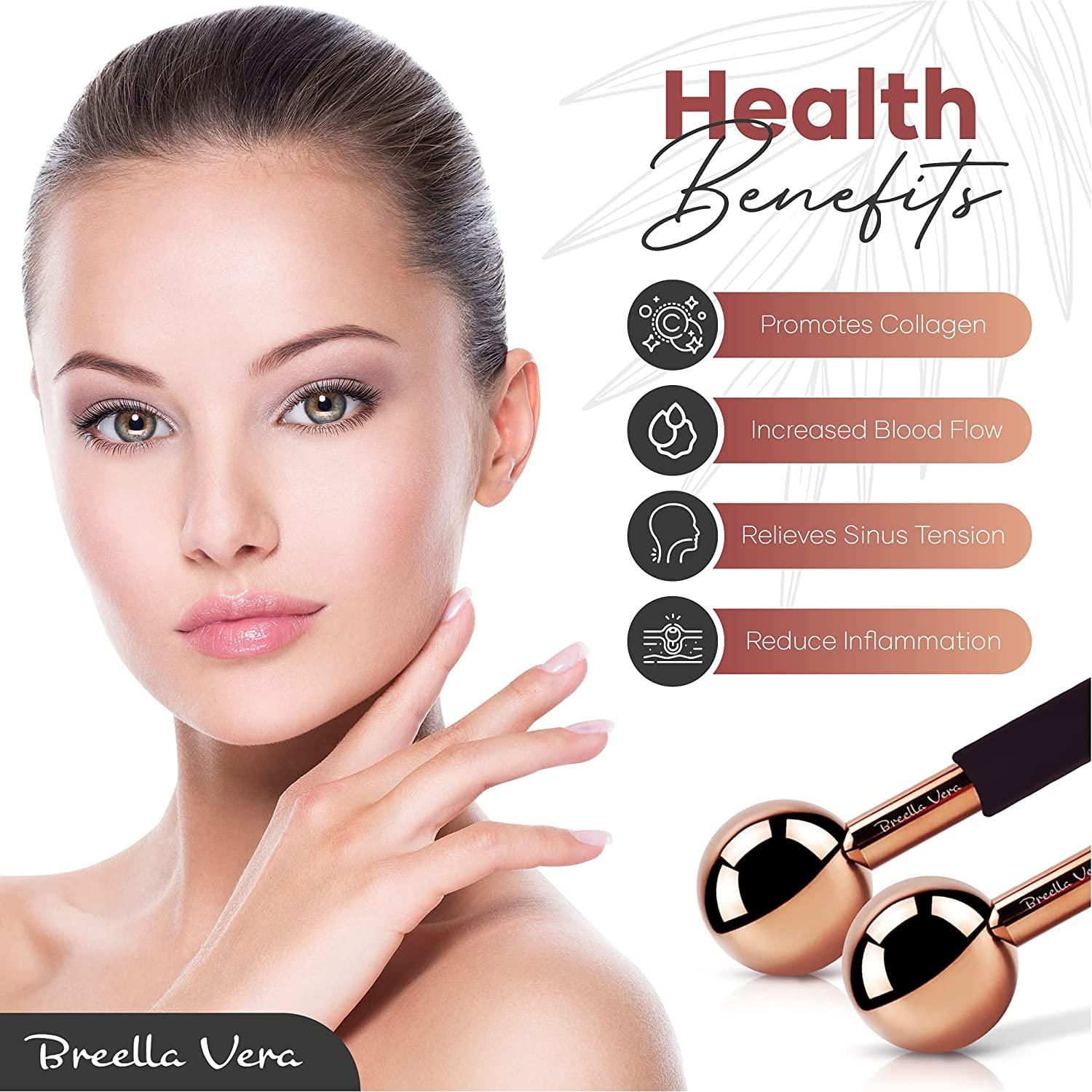 BreellaVera Ice Globes for Facials - Facial Massager and Ice Roller ...