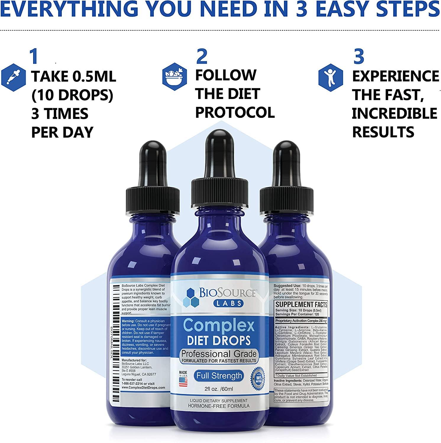 BioSource Labs Complex Diet Drops - Best Natural Weight Management ...