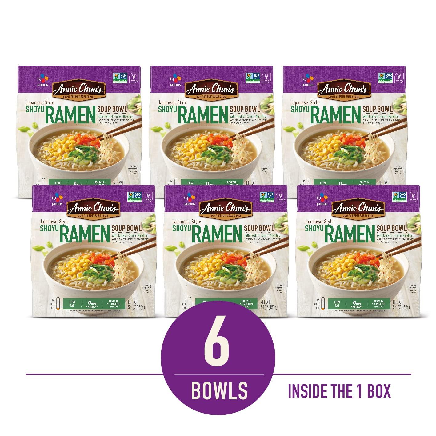Annie Chun's - Noodle Soup Bowl Shoyu Ramen Flavor Instant ...