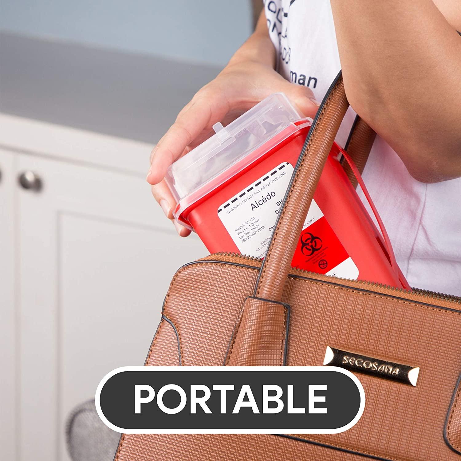 Sharps Container for Home Use and Professional 1 Quart (3-Pack) by ...