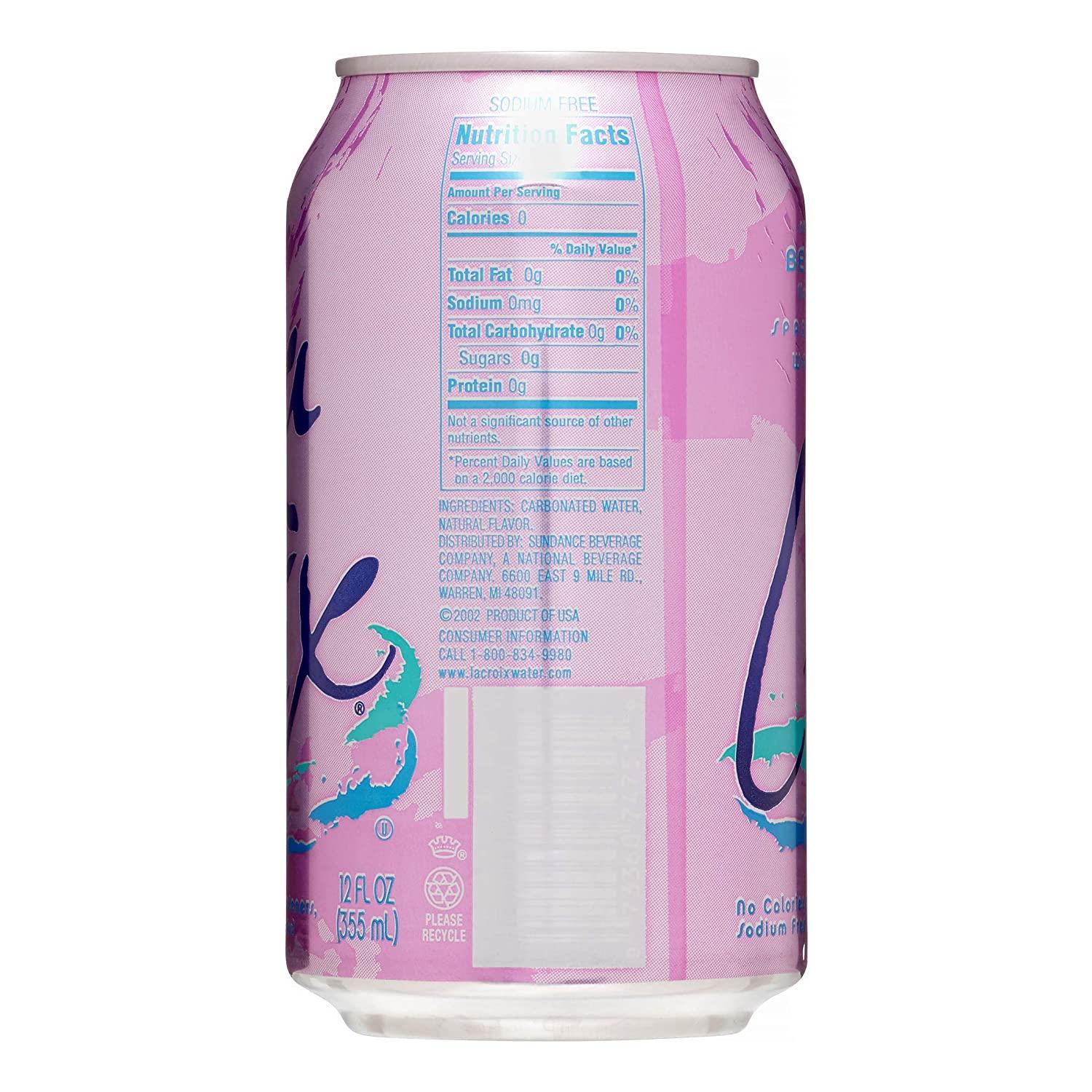 La Croix Berry Flavored Sparkling Water 12 oz Can (Pack of 10) - 120 Oz ...