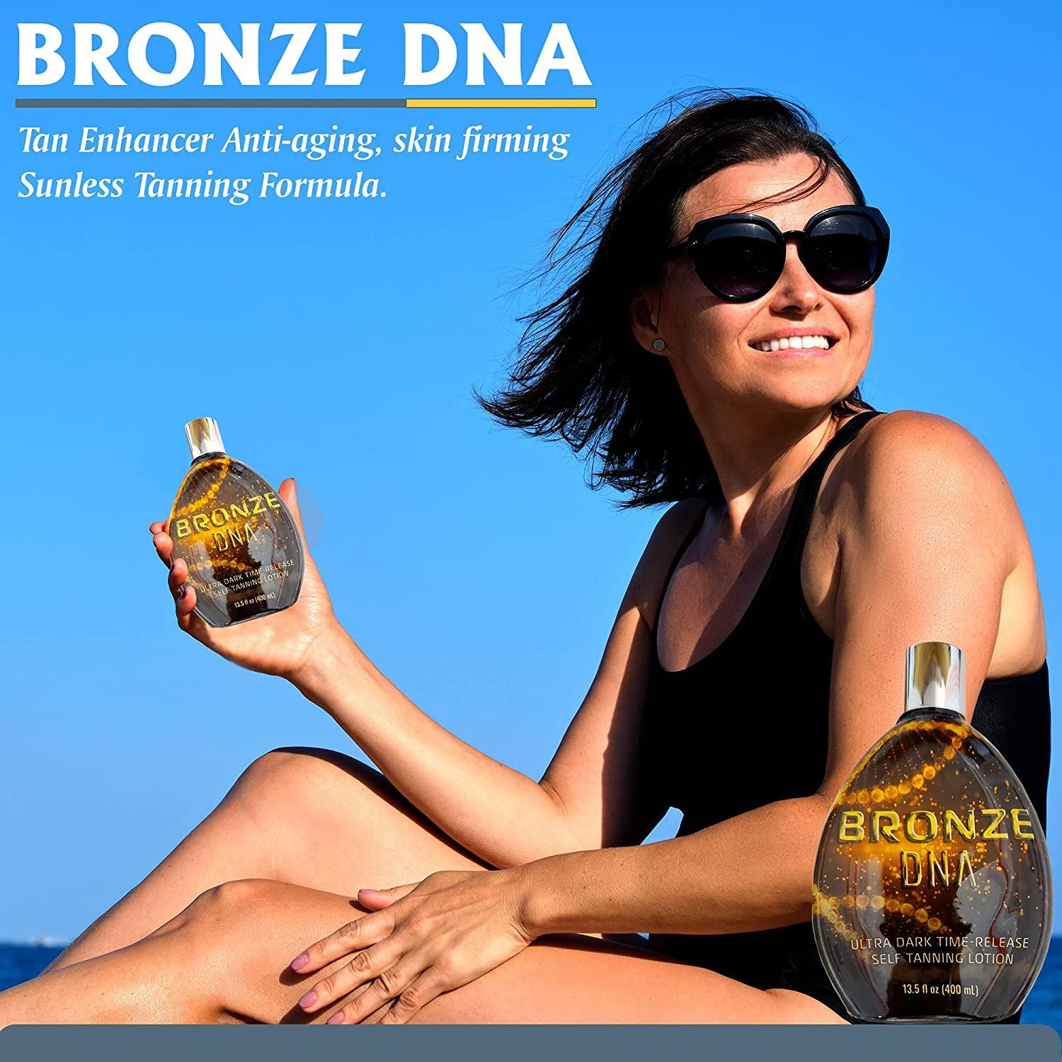 Bronze DNA Natural Sunless Self Tanner Lotion - Gradual Self Tanner for ...