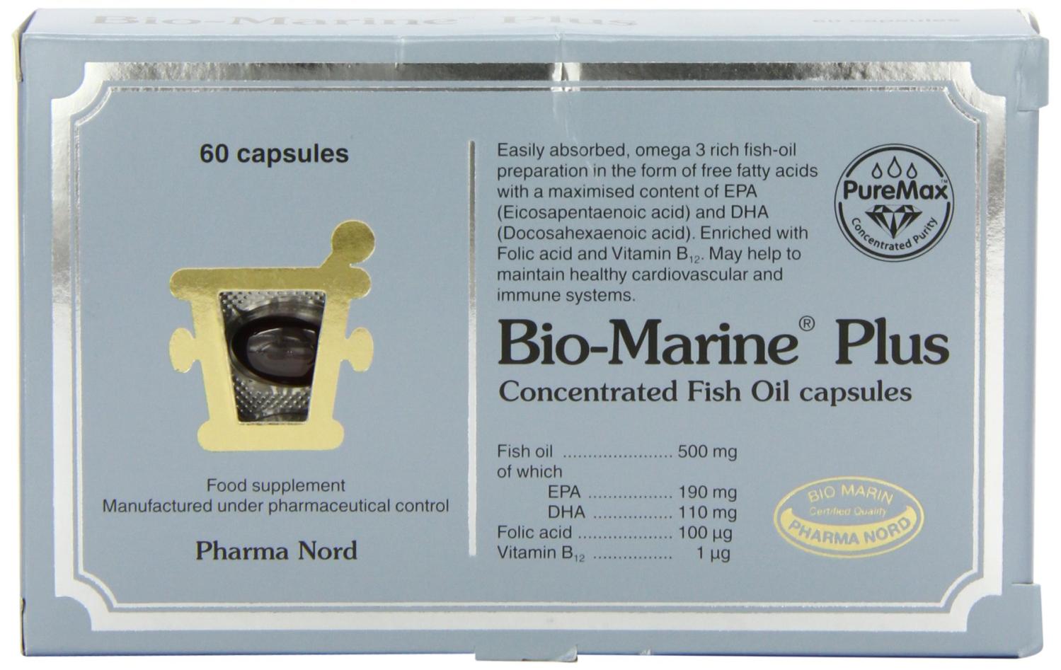 Pharma Nord Bio-Marine Plus 60 Capsules - Omega-3 Fish Oil Supplement | Buy Now with Express ...