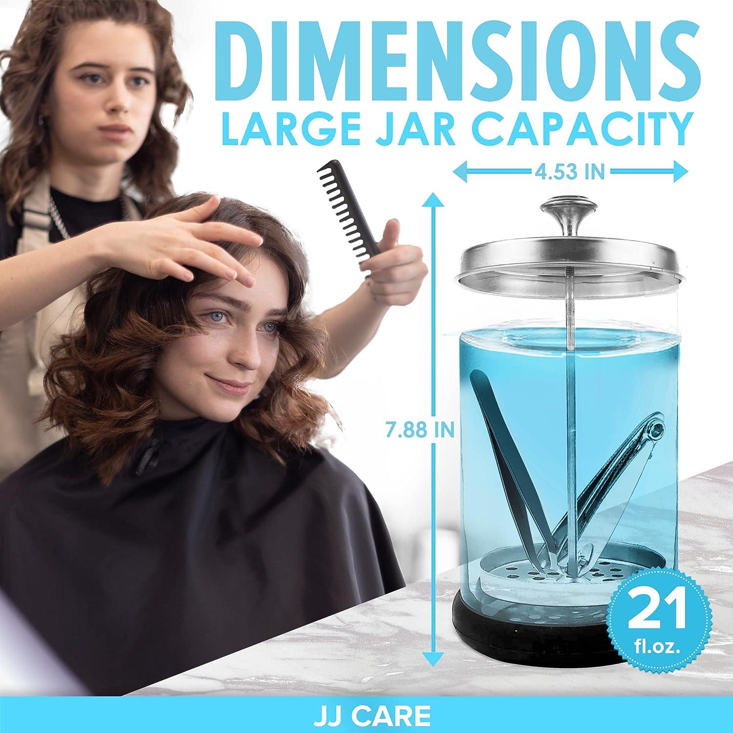 JJ CARE Disinfectant Jar (21 oz) with Removable Basket and Stainless ...