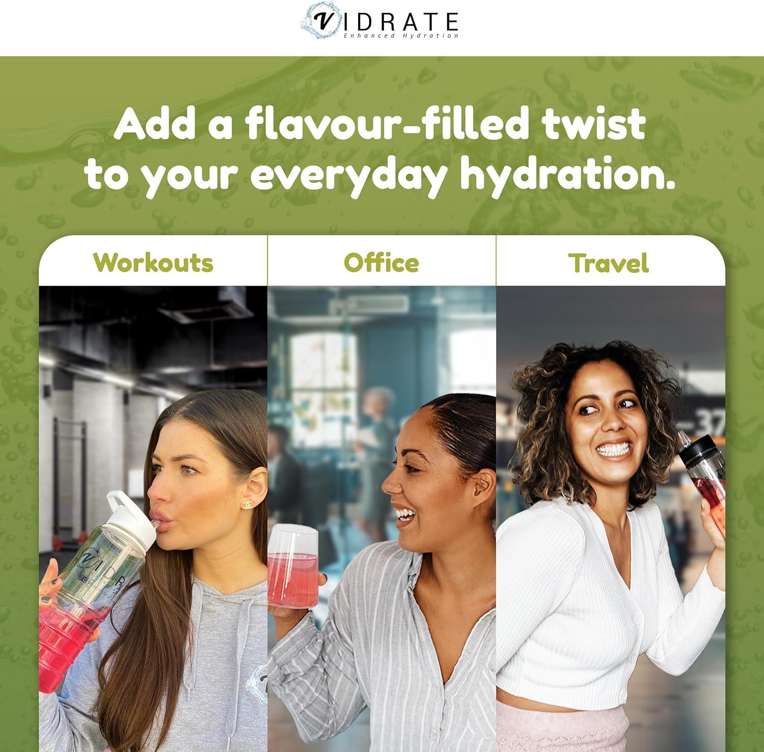 ViDrate Strawberry & Lime Sugar Free Electrolyte Powder - 8 x 3g ...