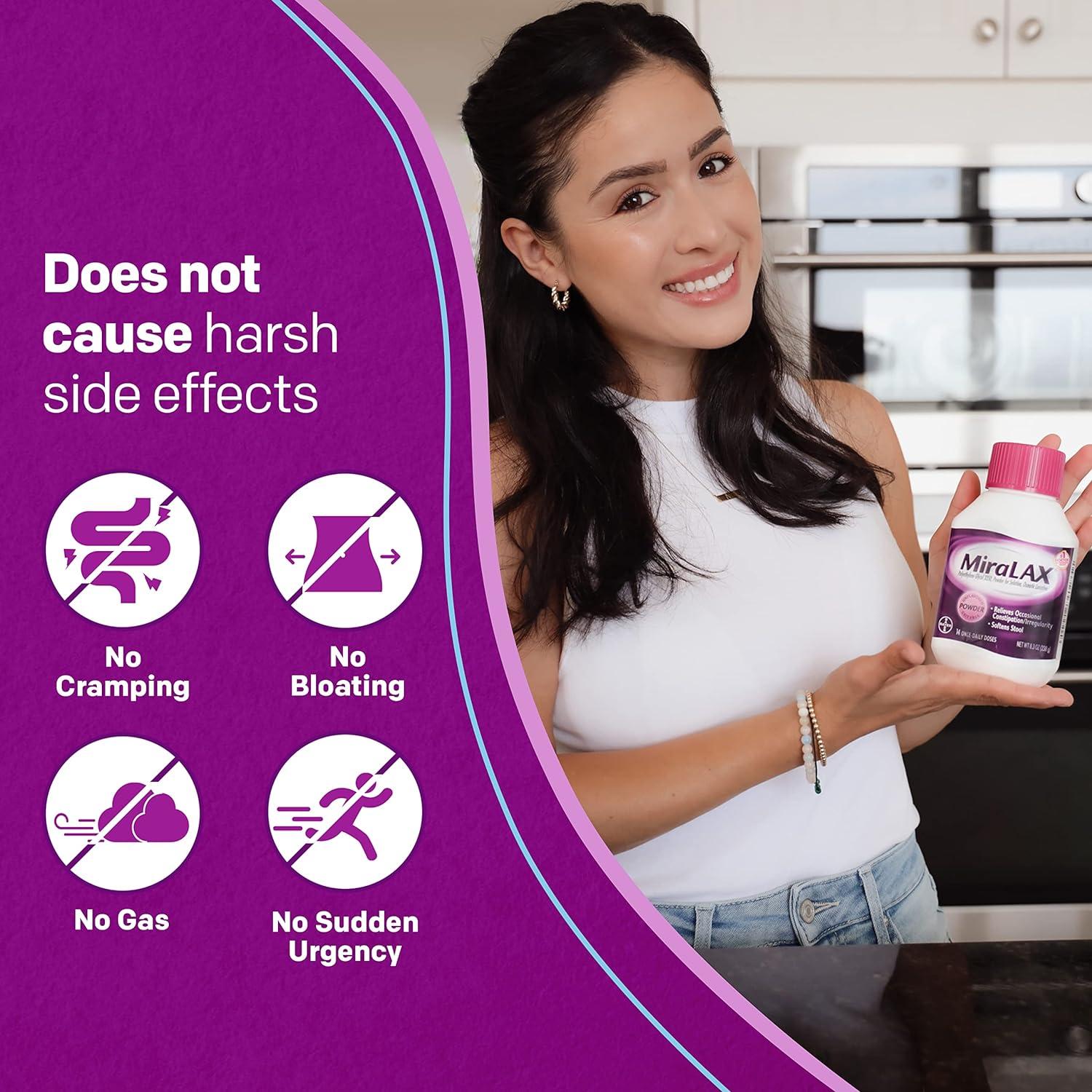 MiraLAX 14 Dose (238g) Powder 8.3 oz - Gentle Laxative for Effective Relief | Pack of 1 | Buy ...