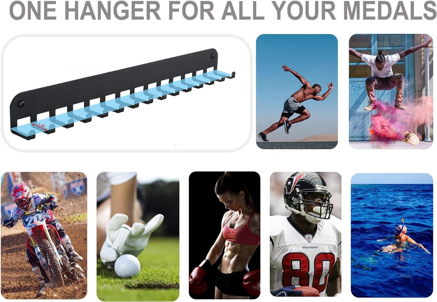 Lapetale Fashion Premium Medal Rack for Runners - 16 Display Hanger for ...